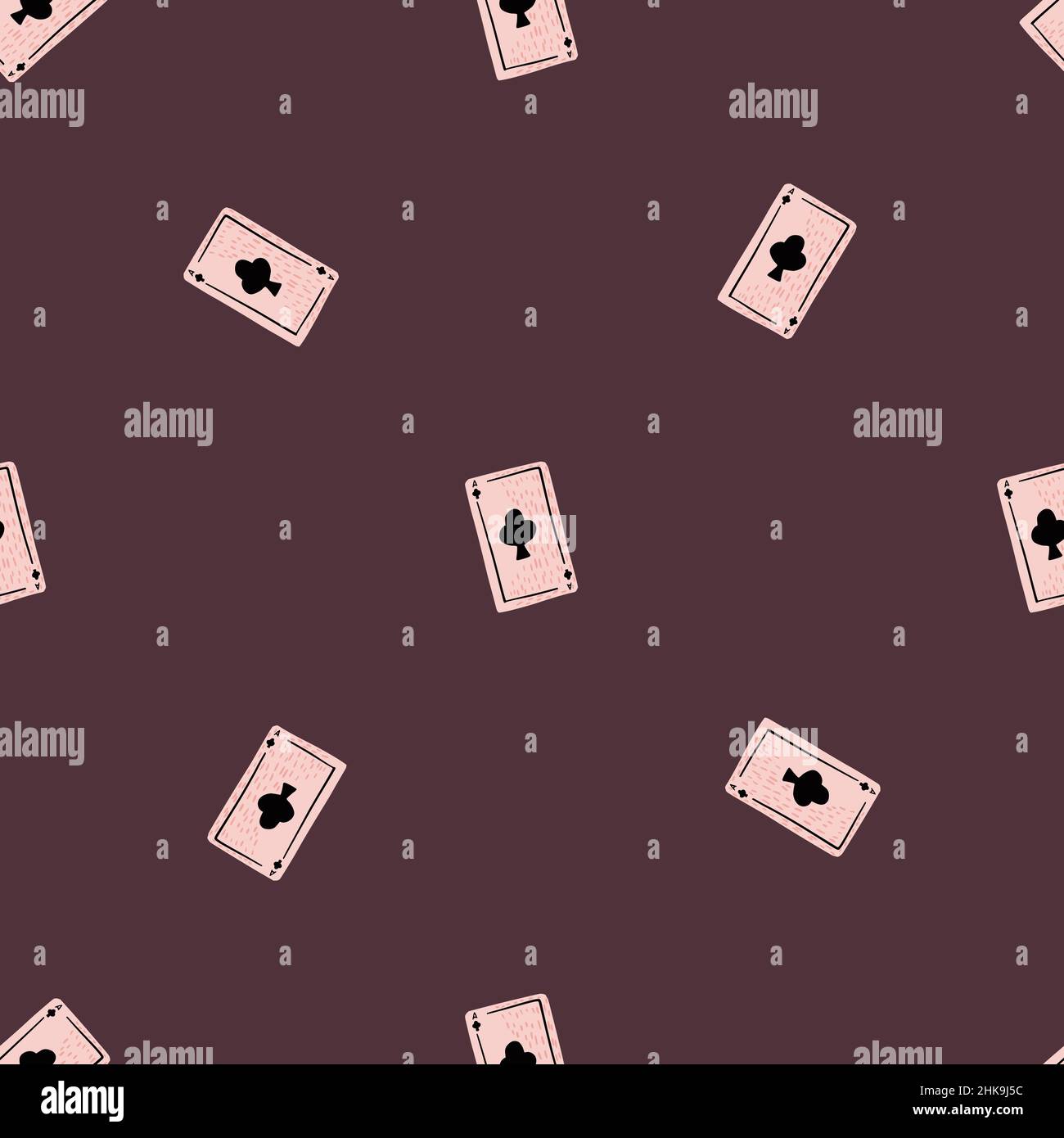 Game cards seamless pattern. Design gambling. Repeated texture in ...
