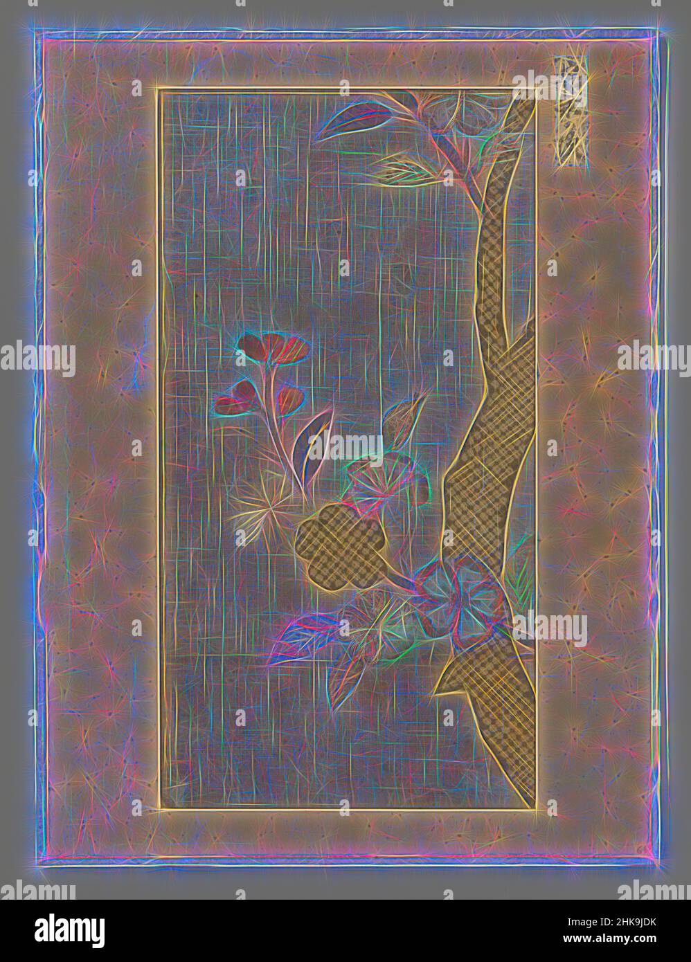 Inspired by Textile fragment, Textile fragment, embroidery and print of ...