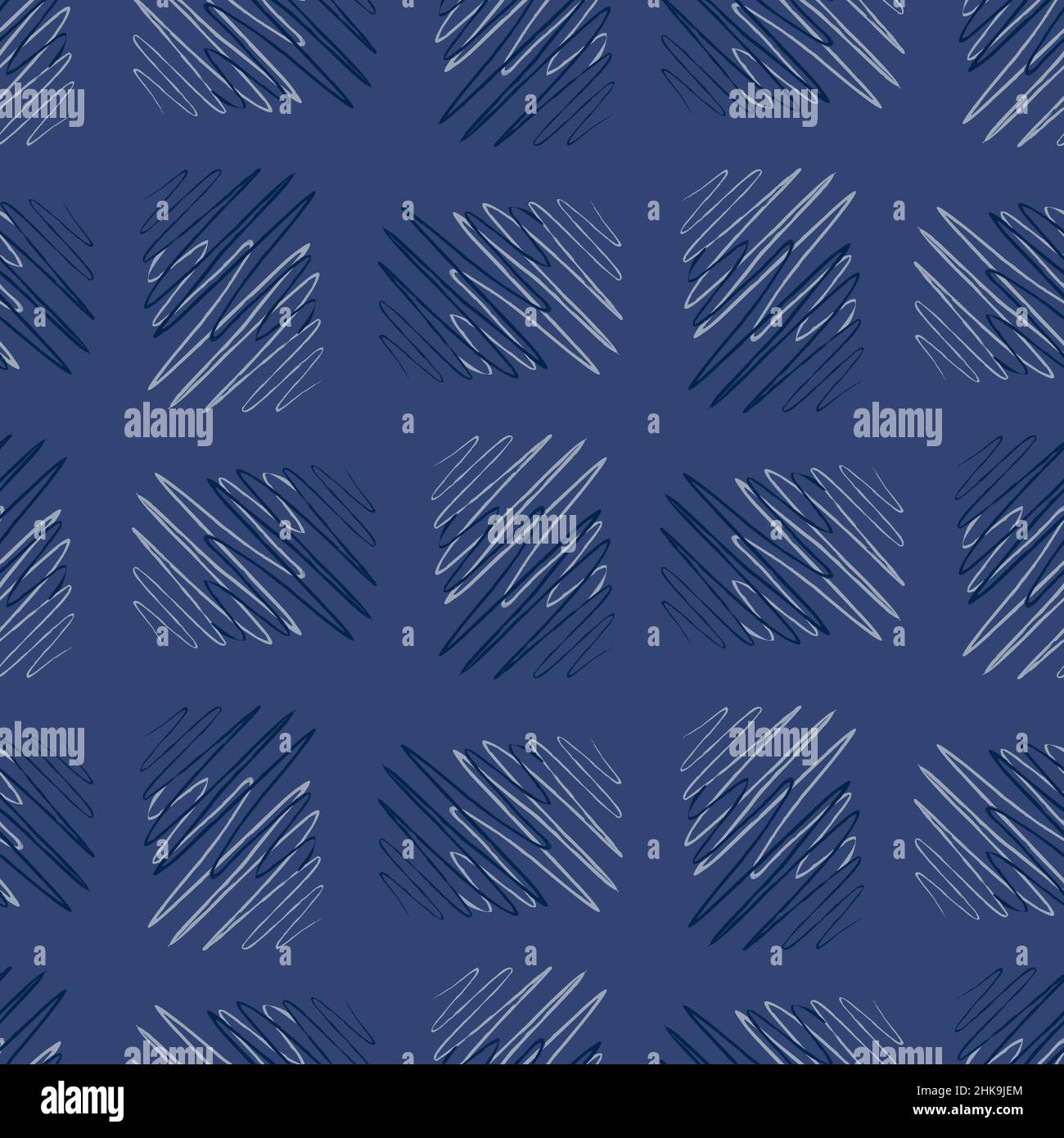 Soundwave seamless pattern. Curve waves background. Repeated texture in ...