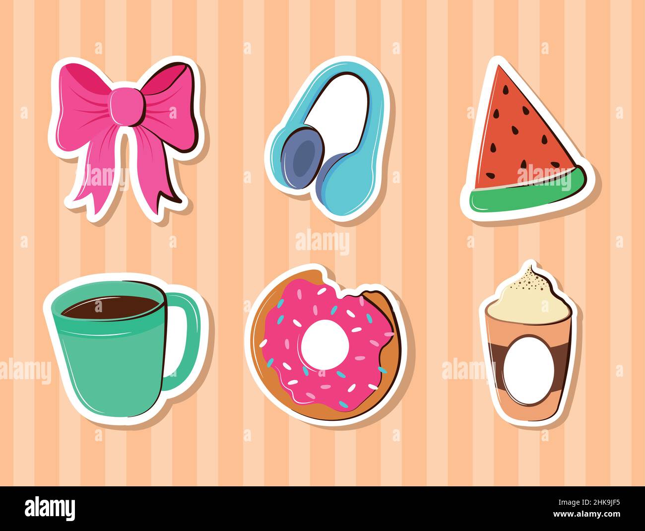 icons pack stickers Stock Vector Image & Art - Alamy
