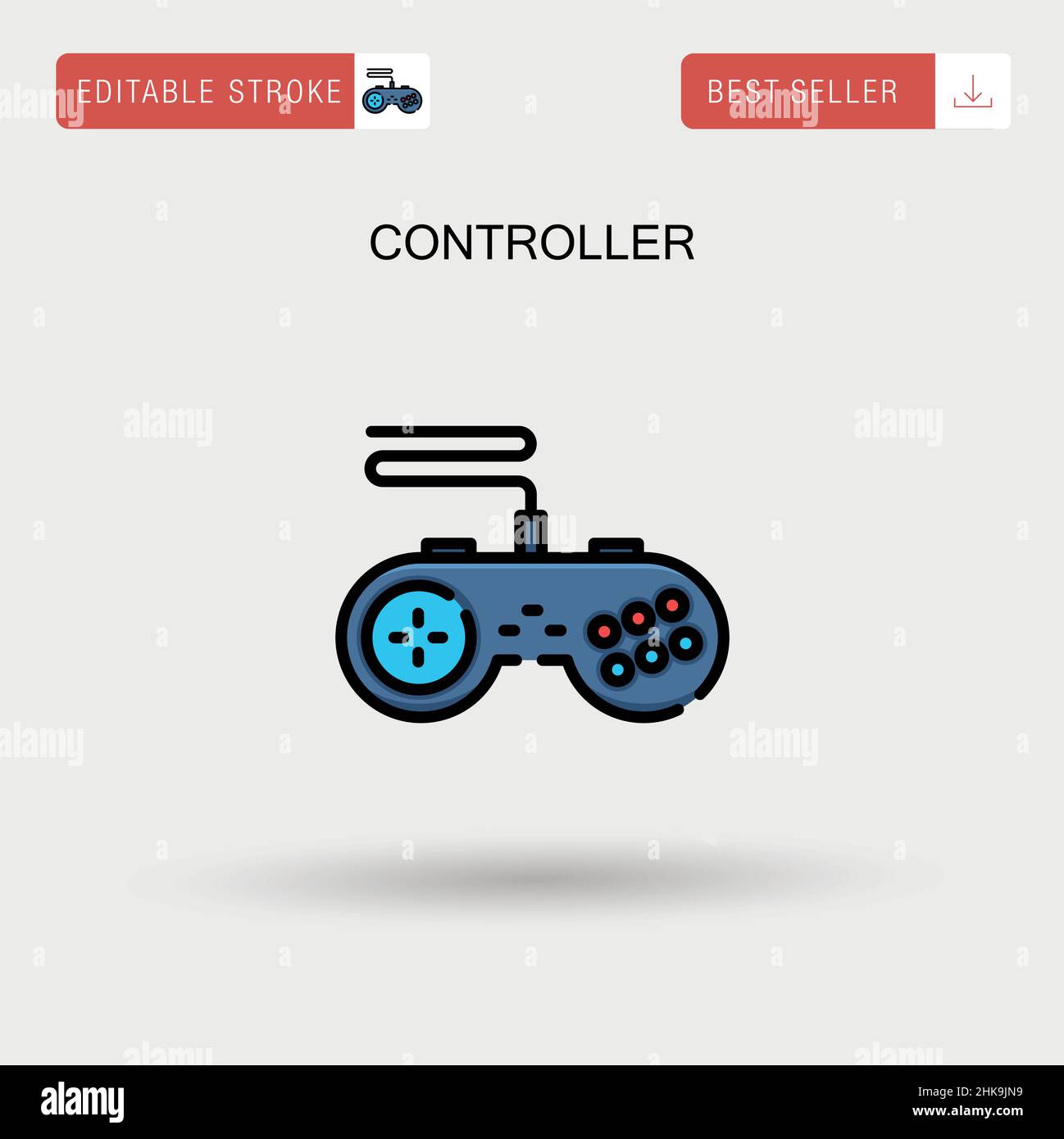Controller Simple vector icon Stock Vector Image & Art - Alamy