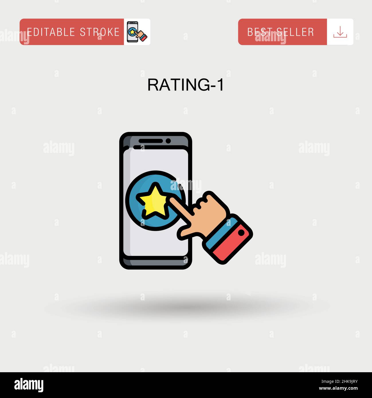 Rating-1 Simple vector icon Stock Vector Image & Art - Alamy