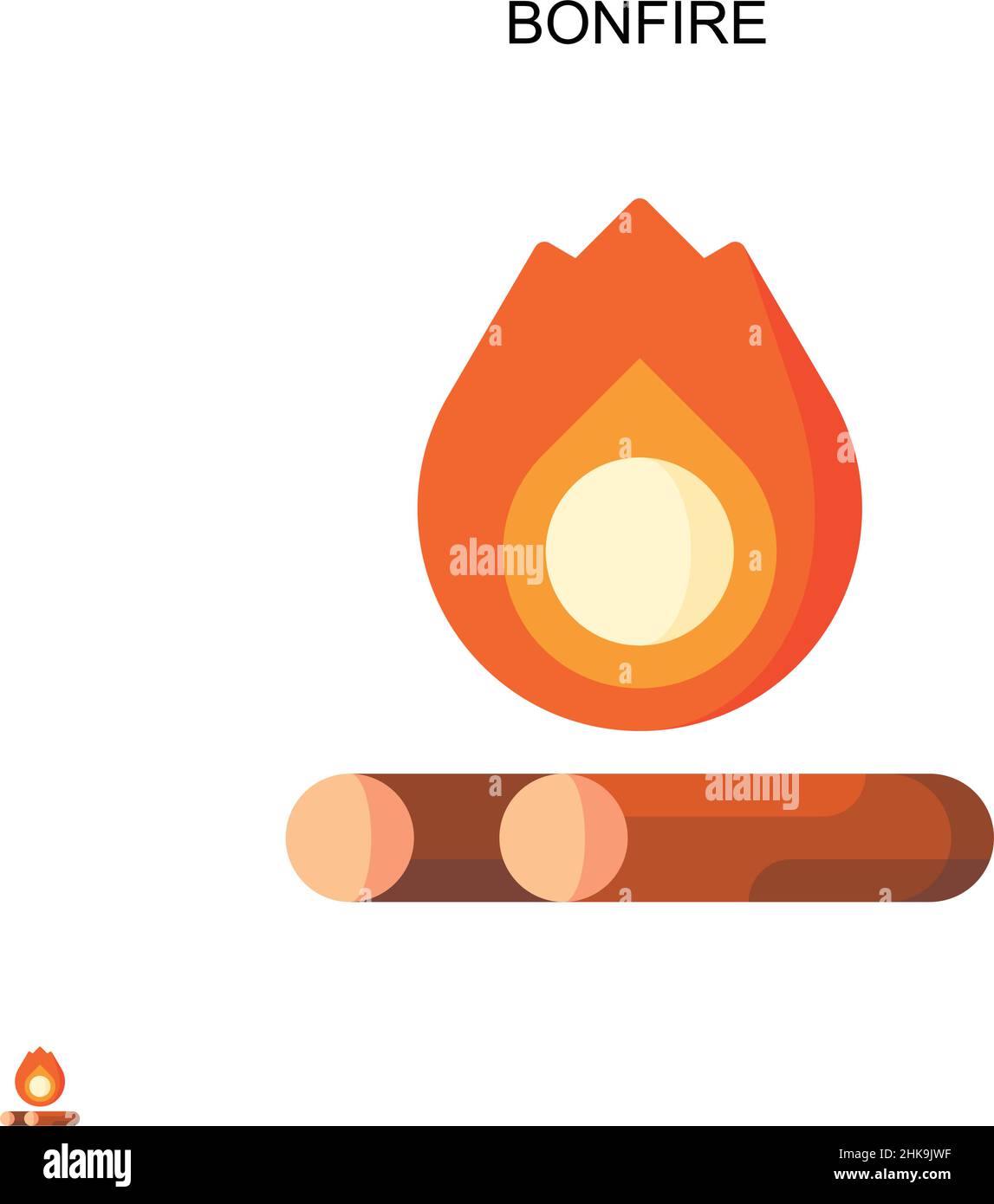 Campfire evening Stock Vector Images - Alamy