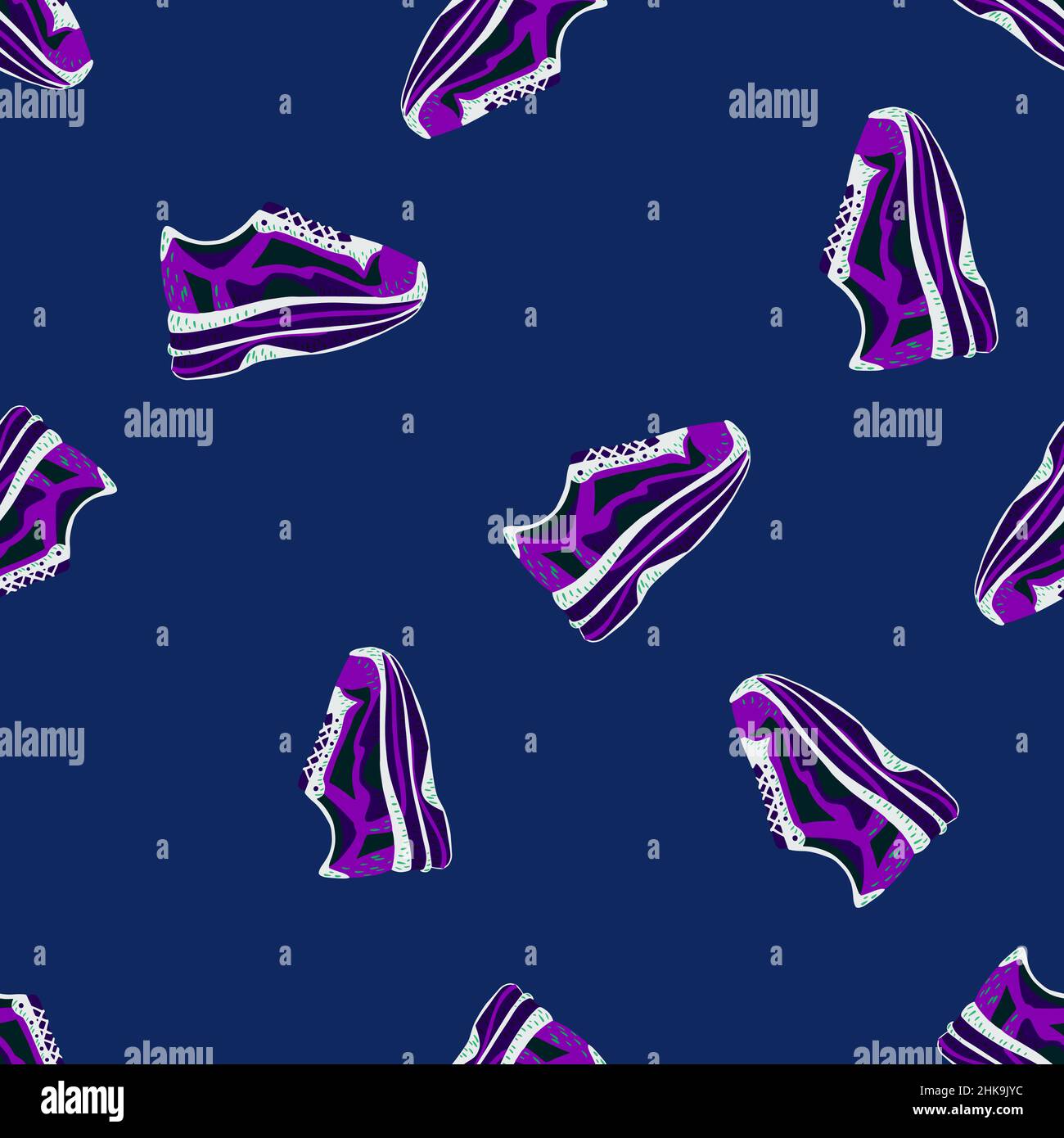 Sneakers seamless pattern. Background of clothing . Repeated texture in ...