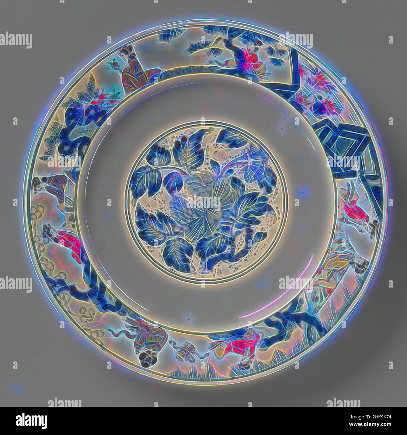 Continuous enclosed garden containing women performing various a hi-res ...