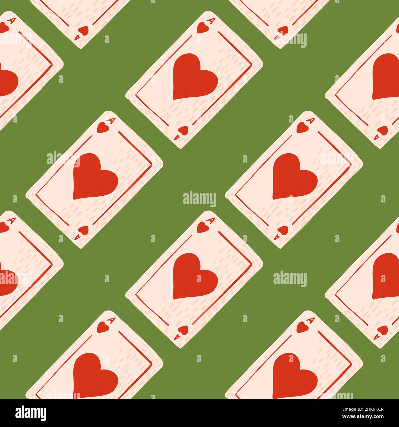 Game cards seamless pattern. Design gambling. Repeated texture in ...