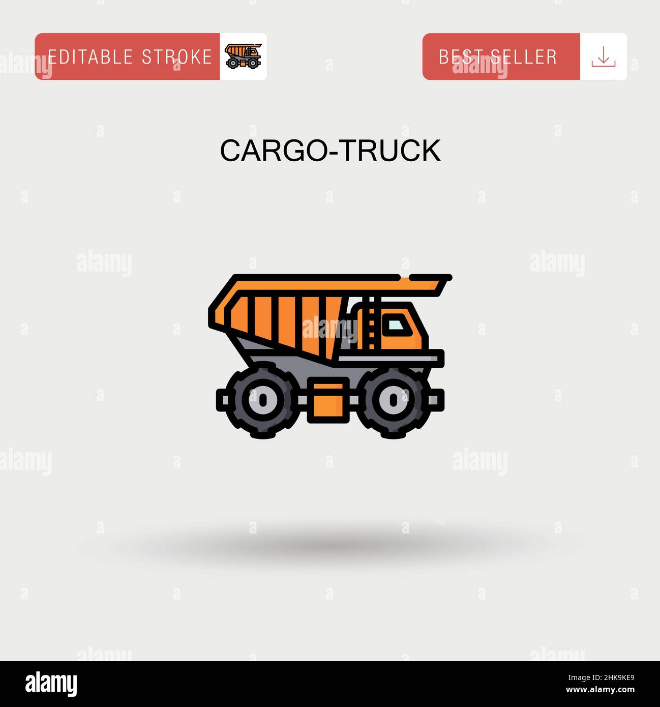 Cargo truck icon hi-res stock photography and images - Alamy
