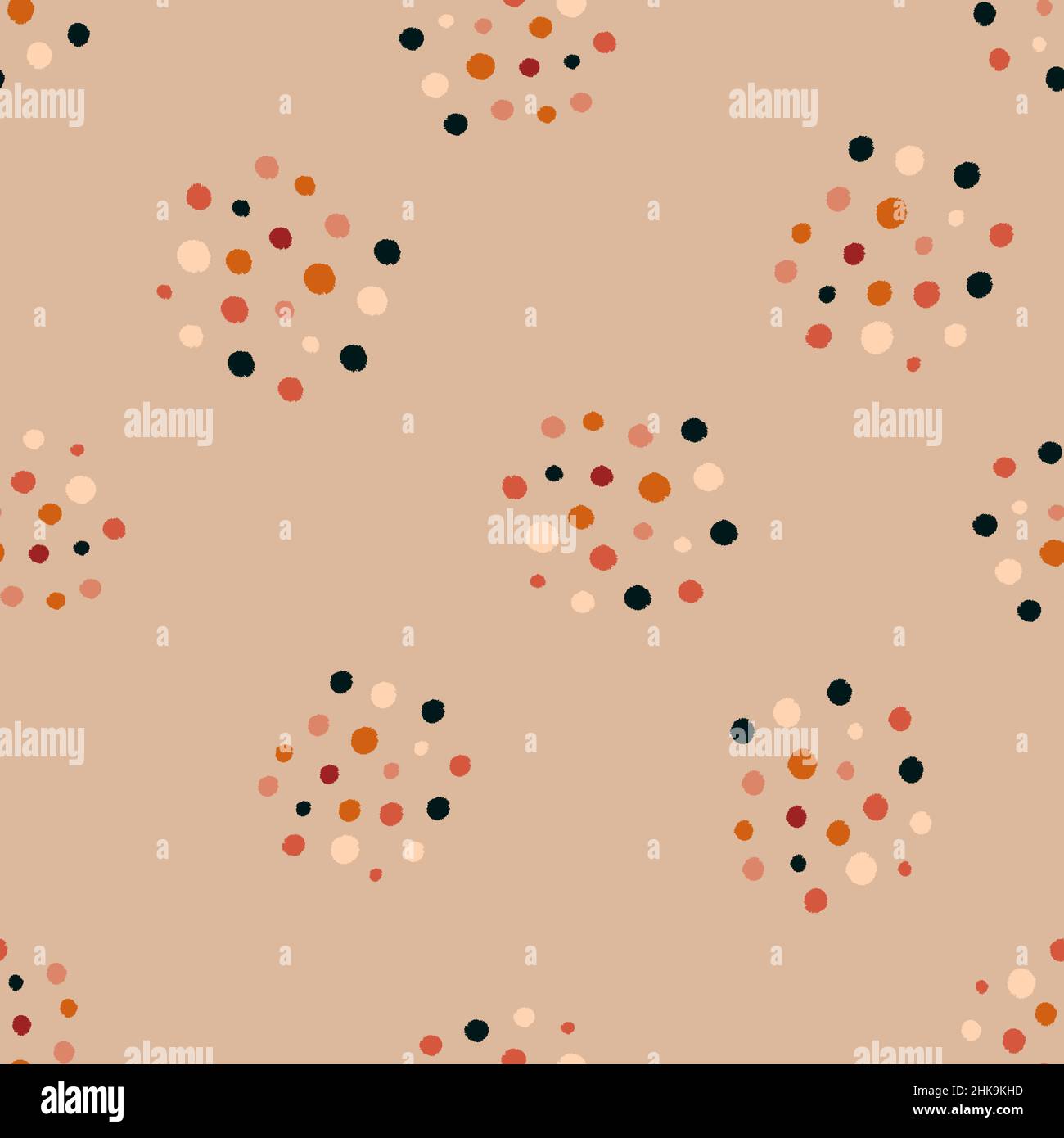Vintage dots seamless pattern. Minimalist decoration background ...