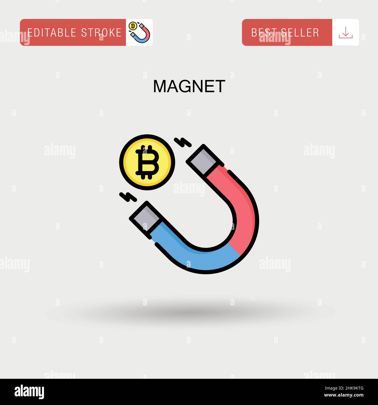 Magnet Simple vector icon Stock Vector Image & Art - Alamy