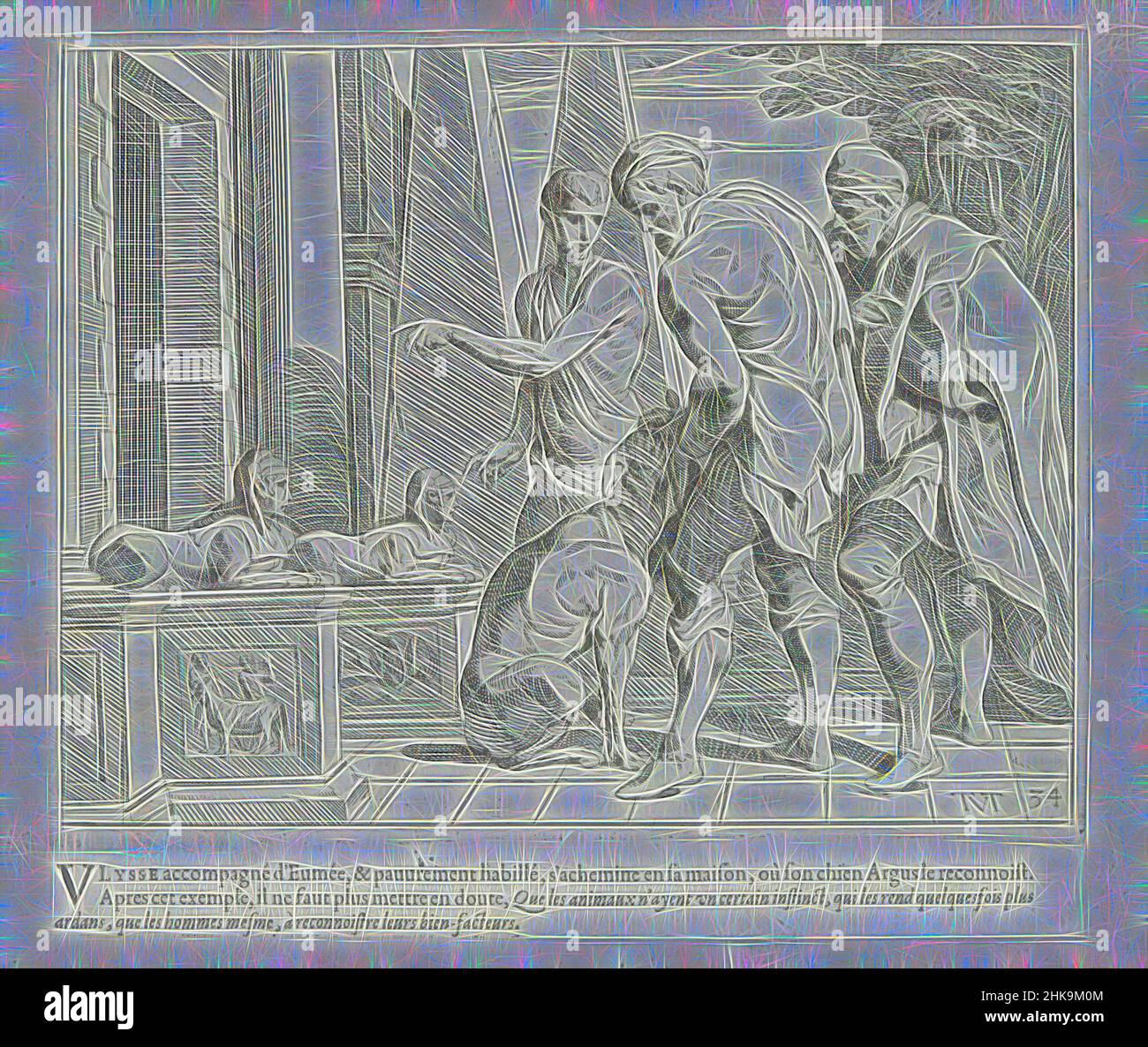 Inspired by Odysseus recognized by his dog Argus, Les Travaux d'Ulysse ...