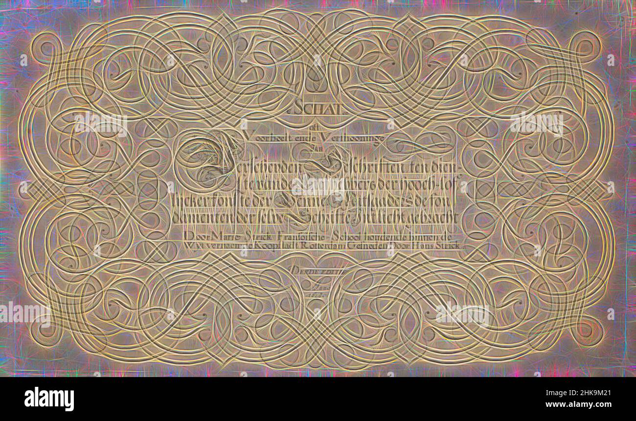 Inspired by Title print for a series of calligraphic writing examples ...