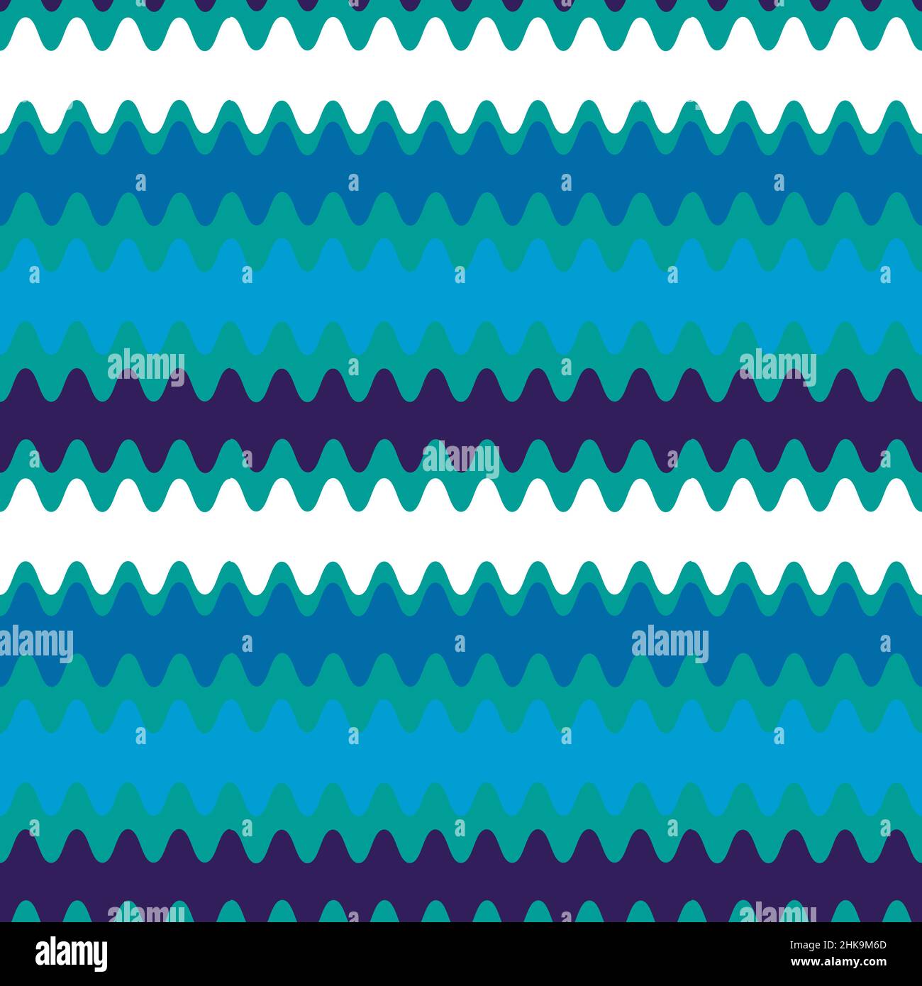 Seamless pattern on a square background - color waves. Geometry ...