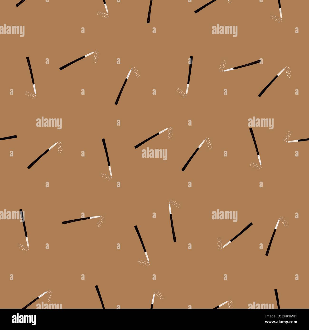 Magic wand seamless pattern. Magic background . Repeated texture in ...
