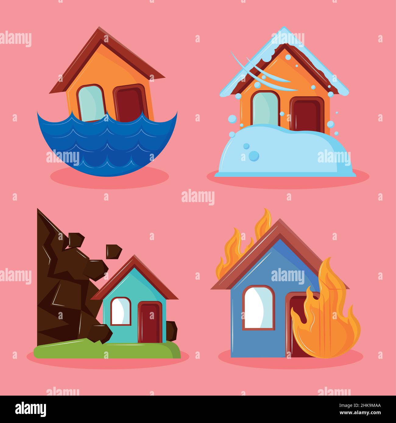 natural disasters scene Stock Vector Image & Art - Alamy