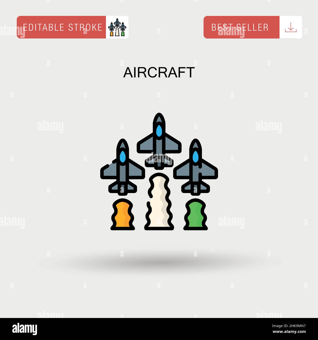 Aircraft Simple vector icon Stock Vector Image & Art - Alamy