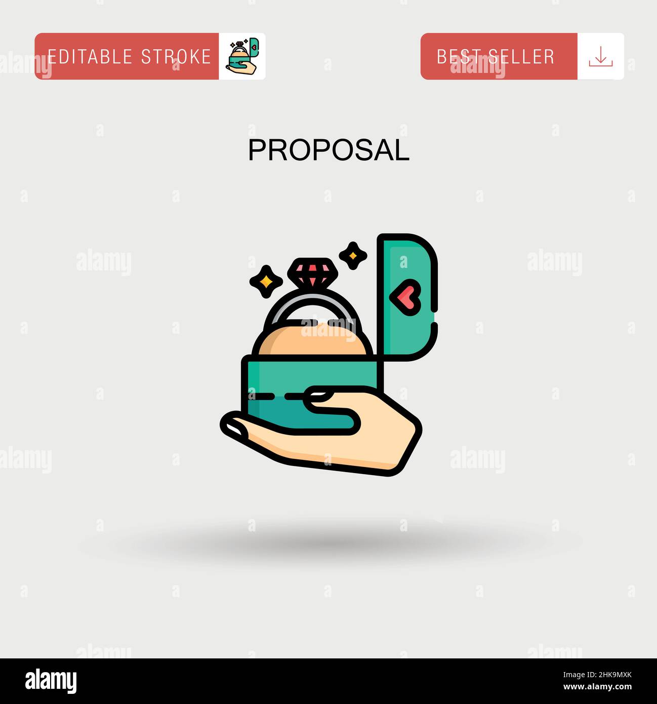 Proposal icon hi-res stock photography and images - Alamy