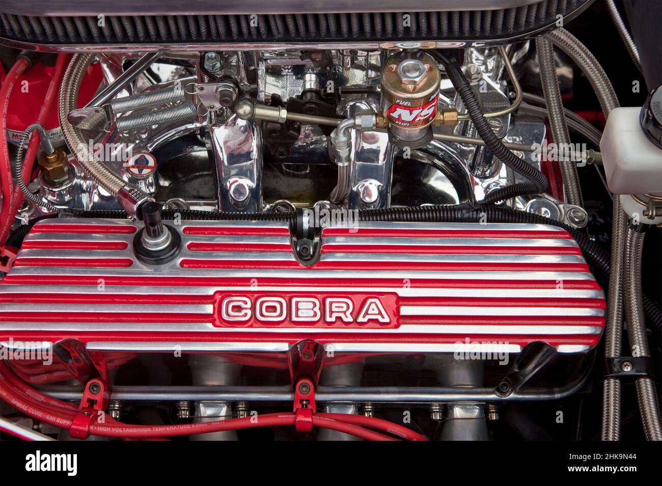 1966 Ford Cobra V8 engine.tif Stock Photo - Alamy