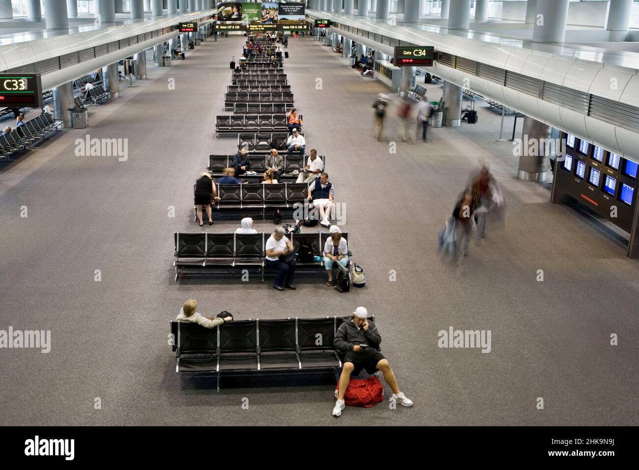 Terminal gates Denver Inter Airport H Stock Photo - Alamy