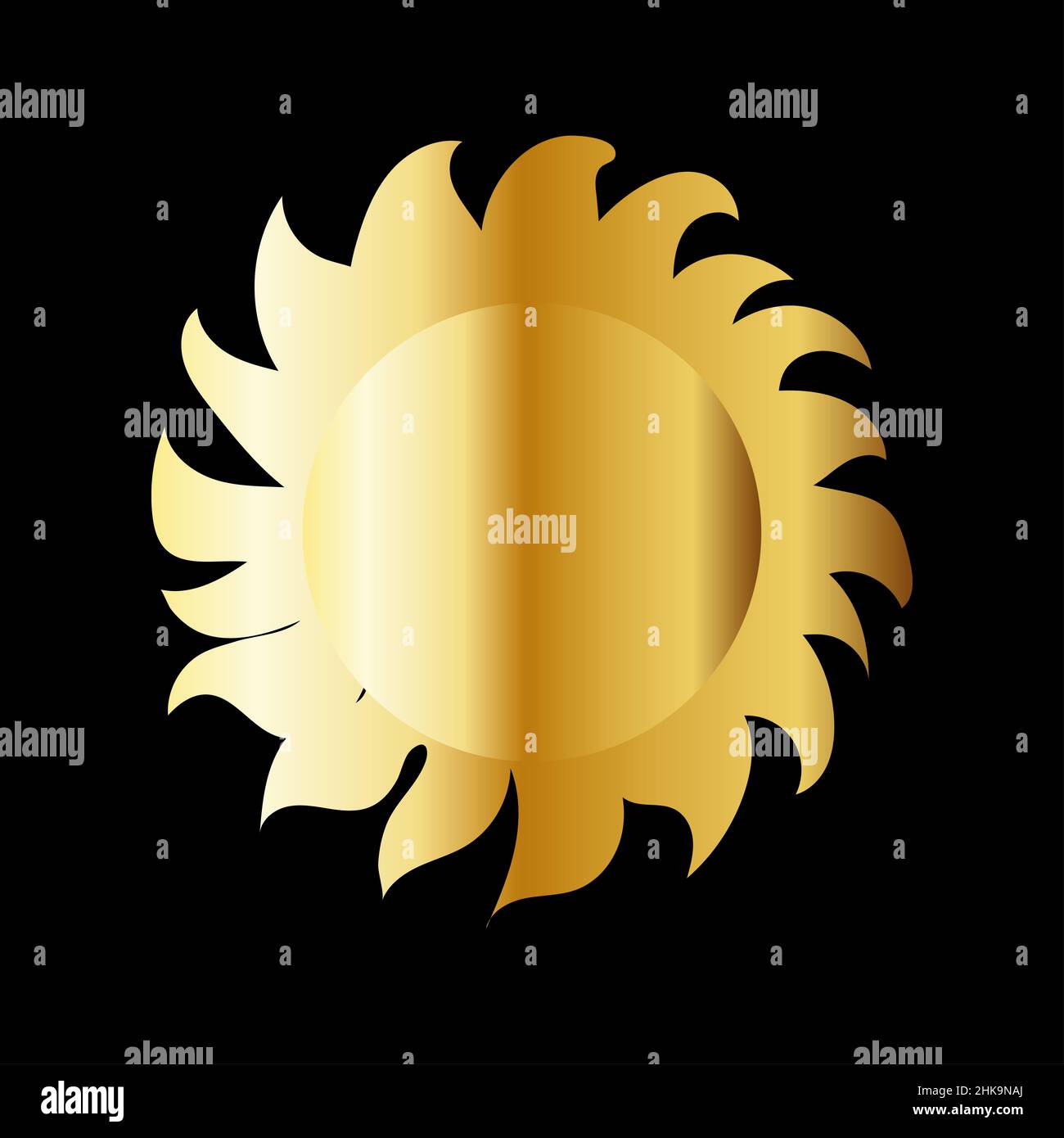 Golden sun symbol hi-res stock photography and images - Alamy