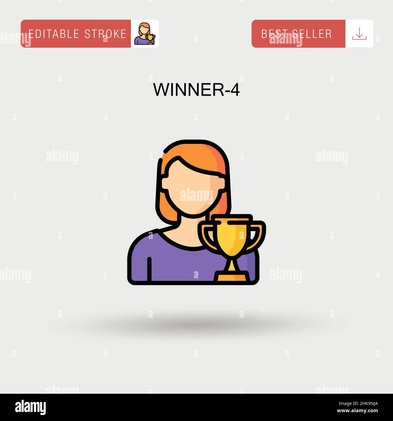 Winner-4 Simple vector icon Stock Vector Image & Art - Alamy