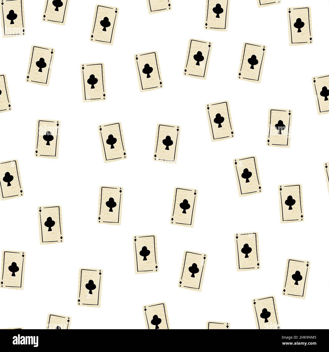 Game cards seamless pattern. Design gambling. Repeated texture in ...