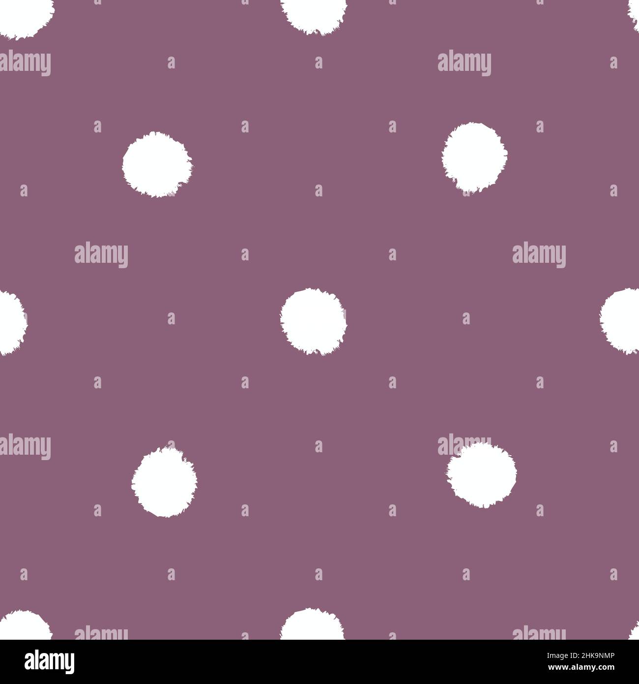 Pom poms of seamless pattern. Hand drawn cute background. Repeated texture in doodle style for ...