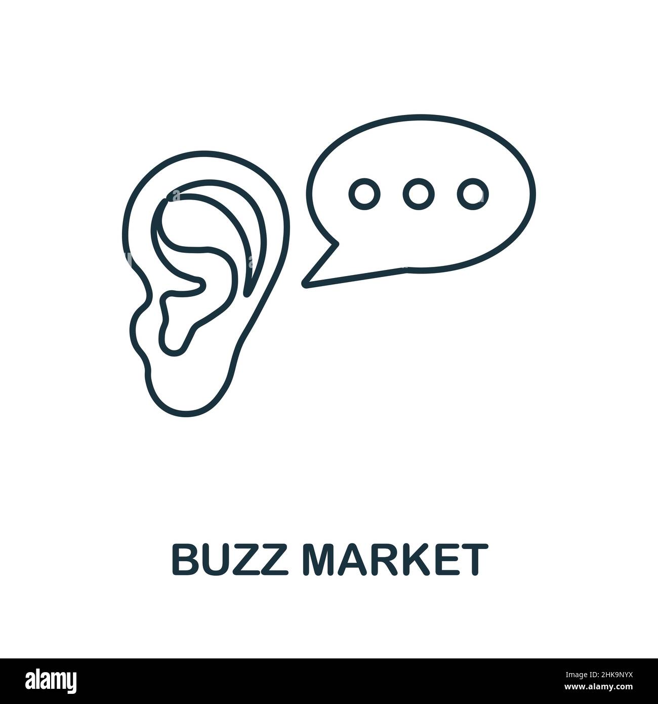 Buzz Market icon. Line element from project development collection ...
