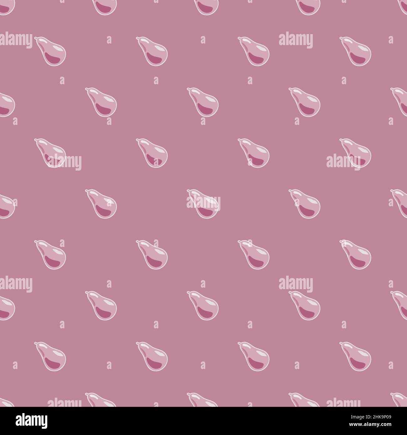 Abstract Pear Seamless Pattern Decorative Background Fruits Repeated