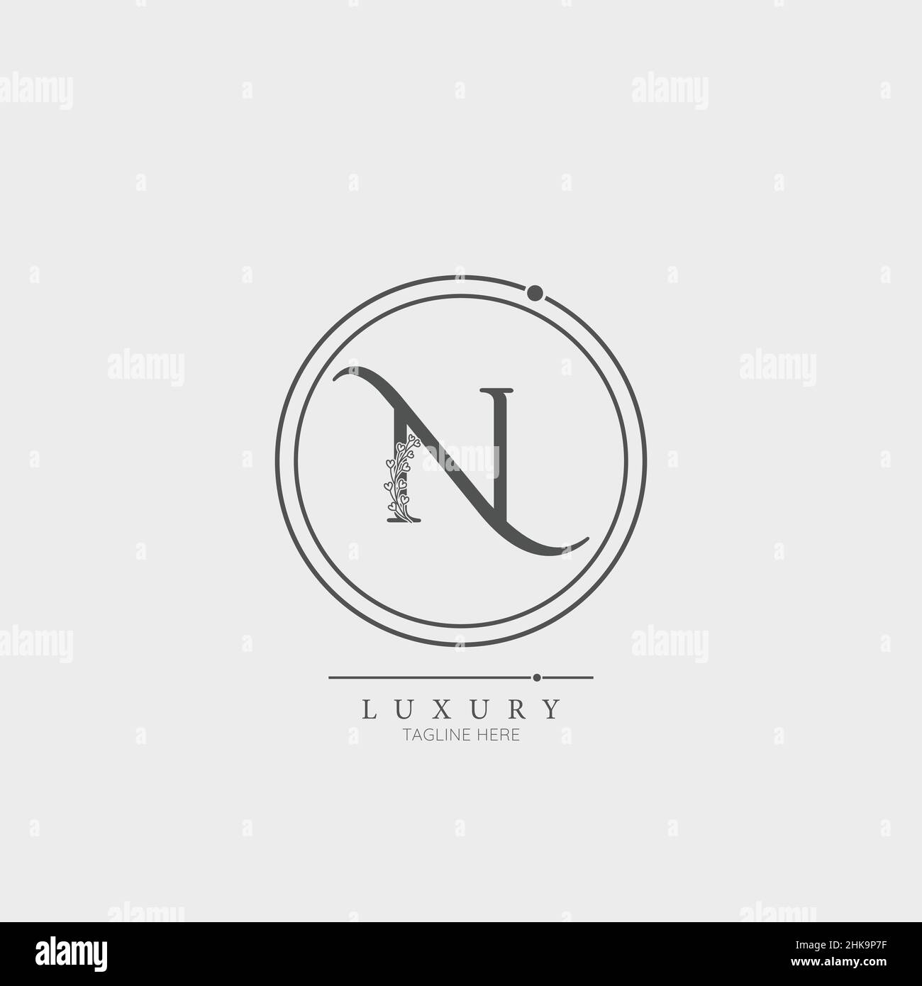 Letter n flowers Black and White Stock Photos & Images - Alamy