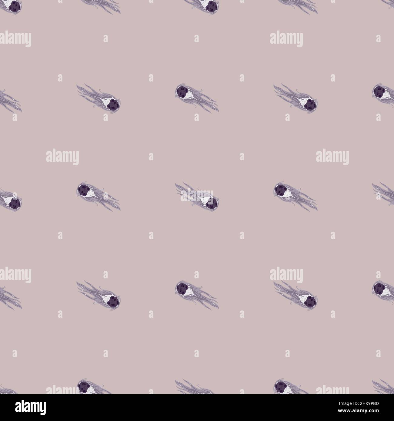 Comet fly seamless pattern. Design meteorite rain . Repeated texture in ...