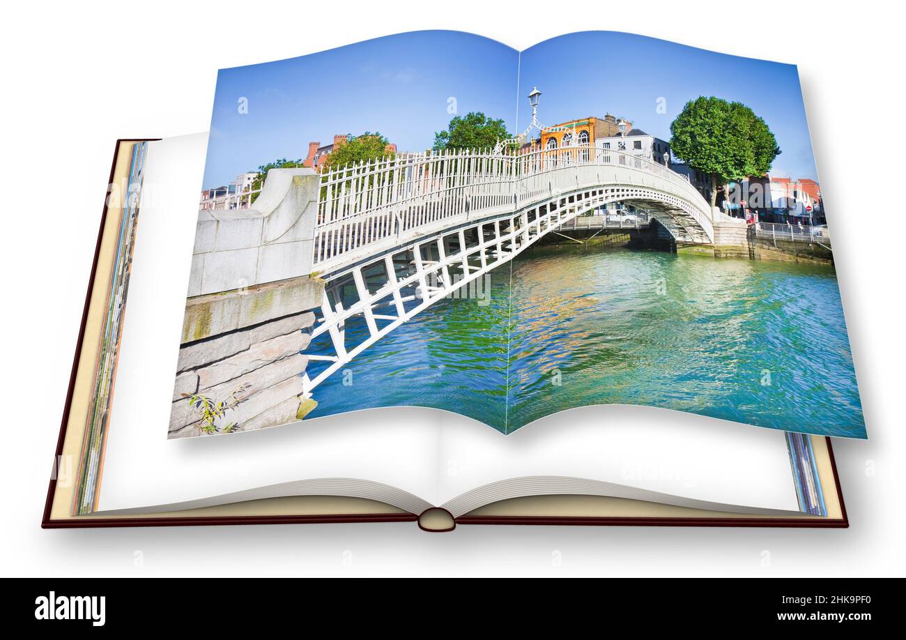 The most famous bridge in Dublin called "Half penny bridge" due to the ...