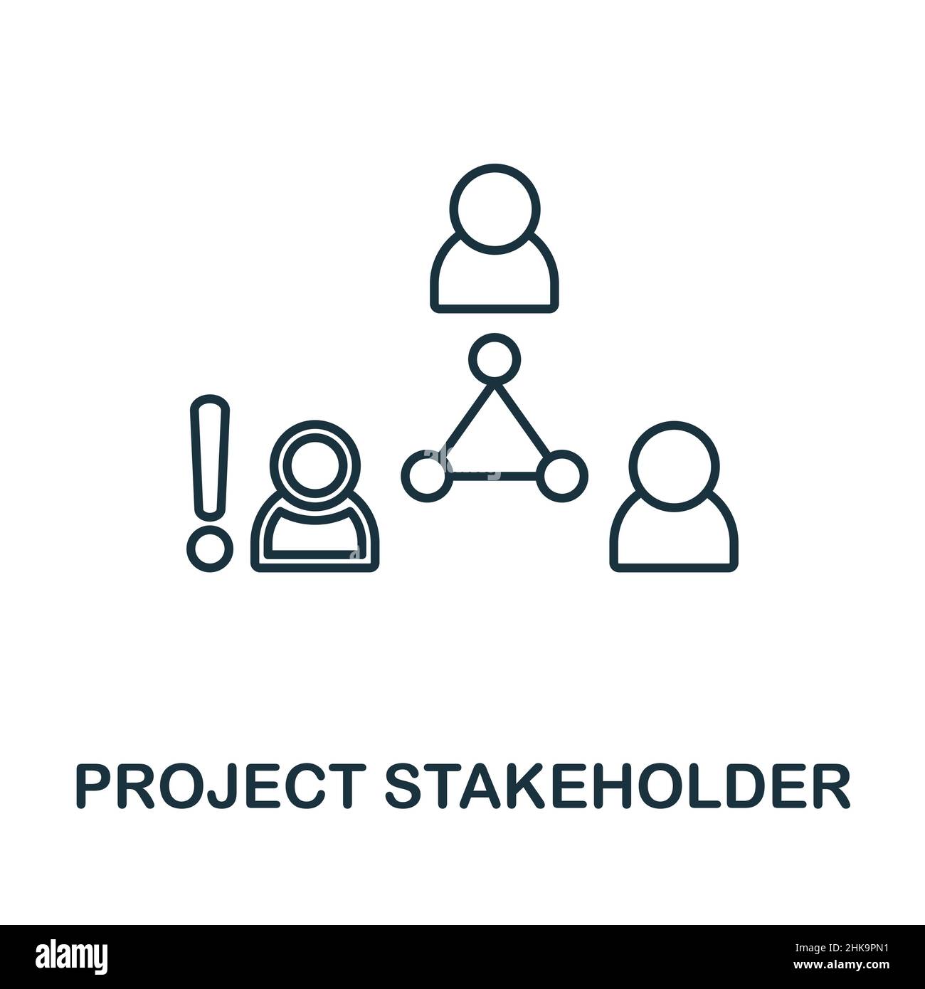 Project Stakeholder icon. Line element from project development ...