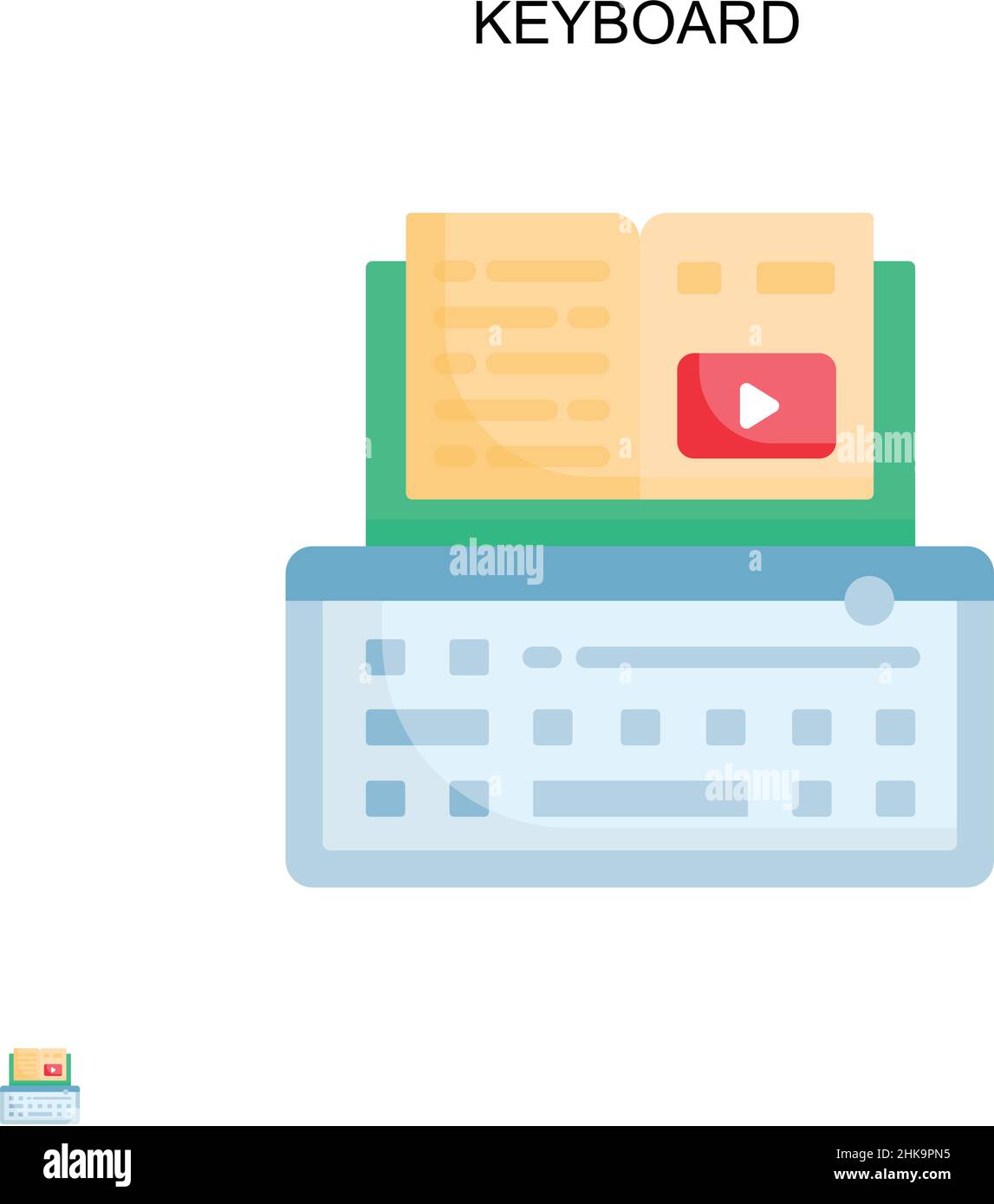 Keyboard Simple vector icon. Illustration symbol design template for ...