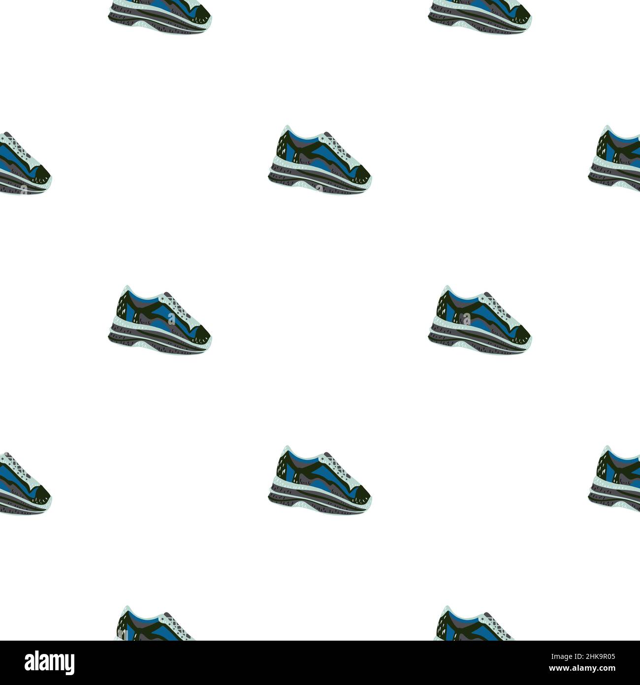 Sneakers seamless pattern. Background of clothing . Repeated texture in ...