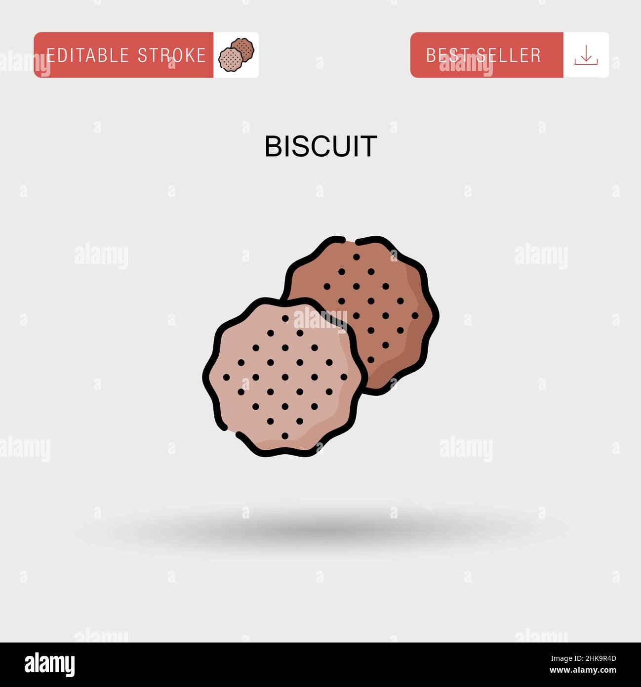 Butter cracker biscuit isolated Stock Vector Images - Alamy