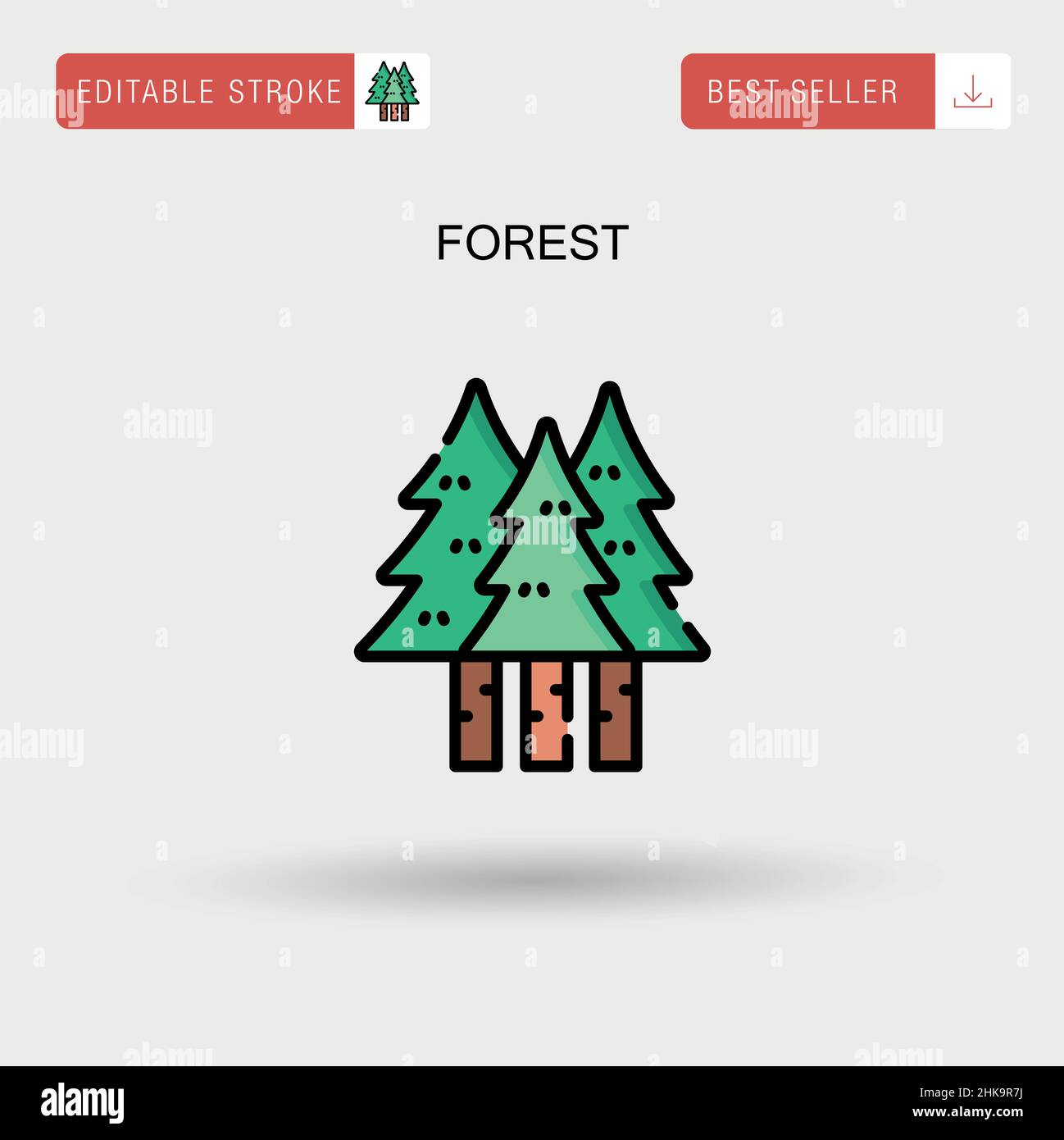 Green forest field nature Stock Vector Images - Alamy