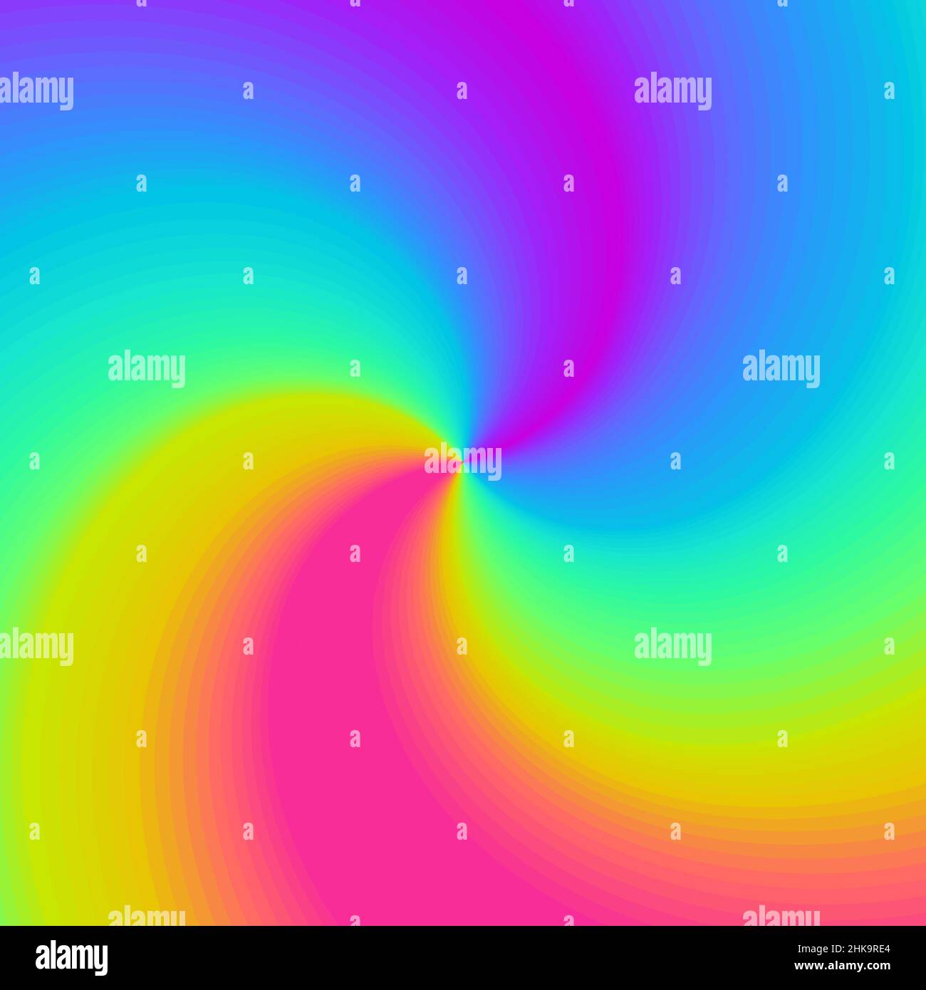 Rainbow neon swirl background. Radial gradient rainbow of twisted ... Rainbow neon swirl background. Radial gradient rainbow of twisted ...