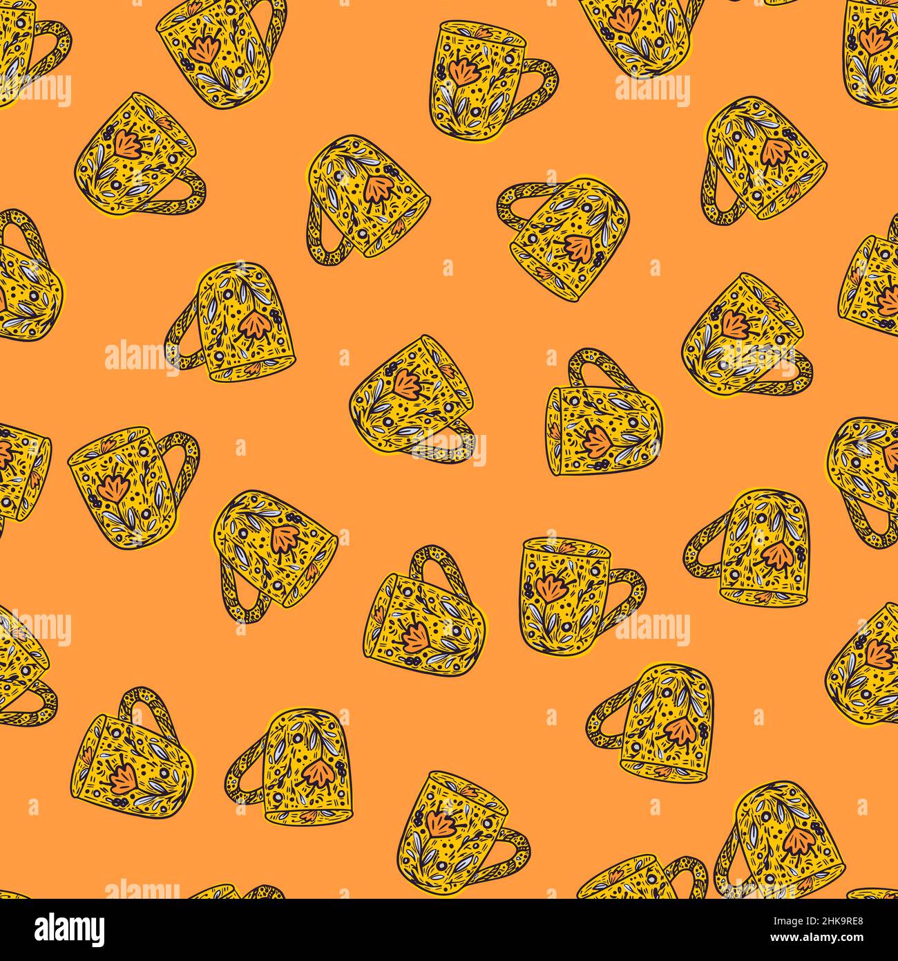 Teacup in chinese style Stock Vector Images - Alamy