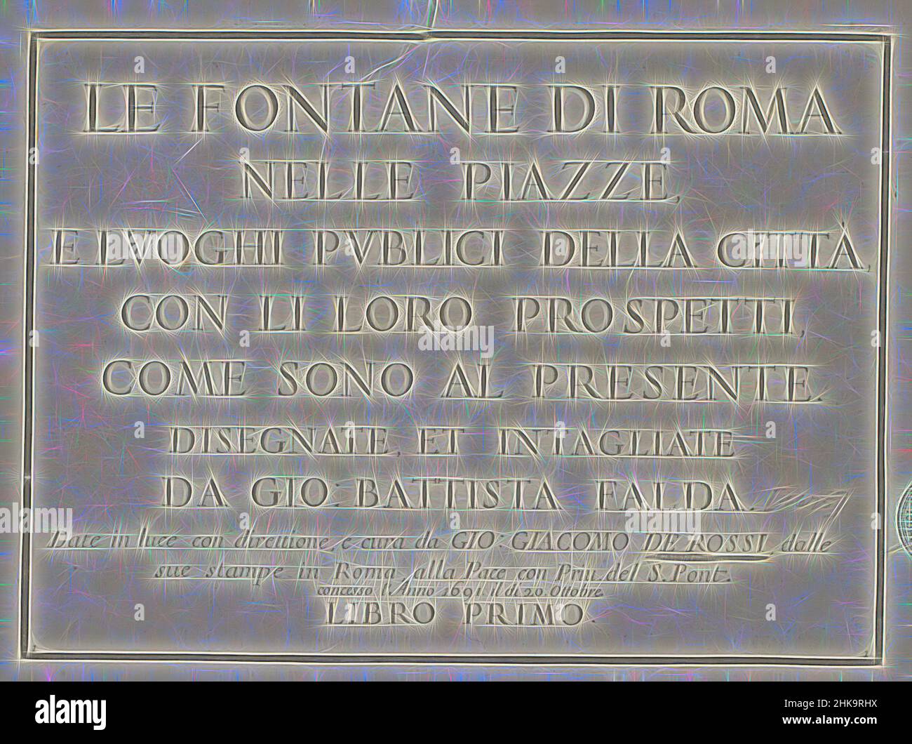 Inspired by Title print with framed title, Fontane di Roma, Fountains ...