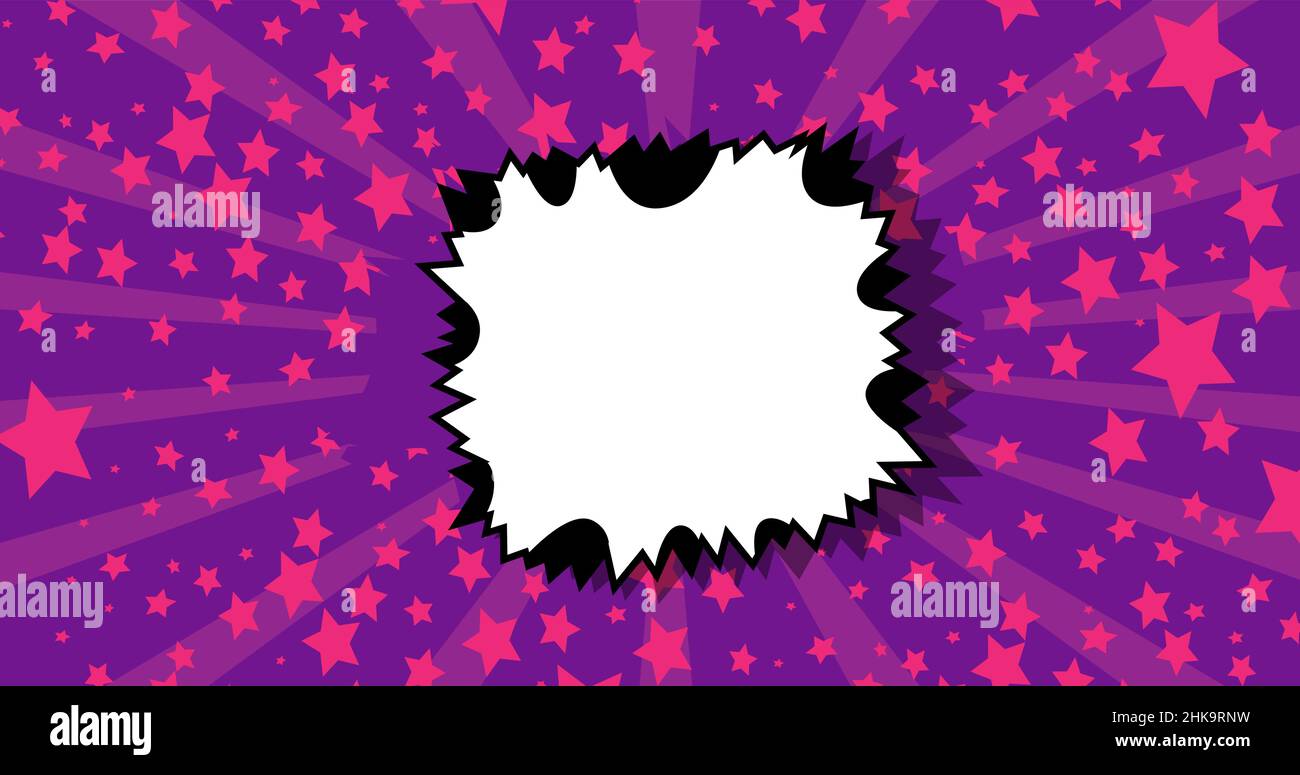 Retro comic book style Speech Bubble background. Manga cartoon backdrop ...