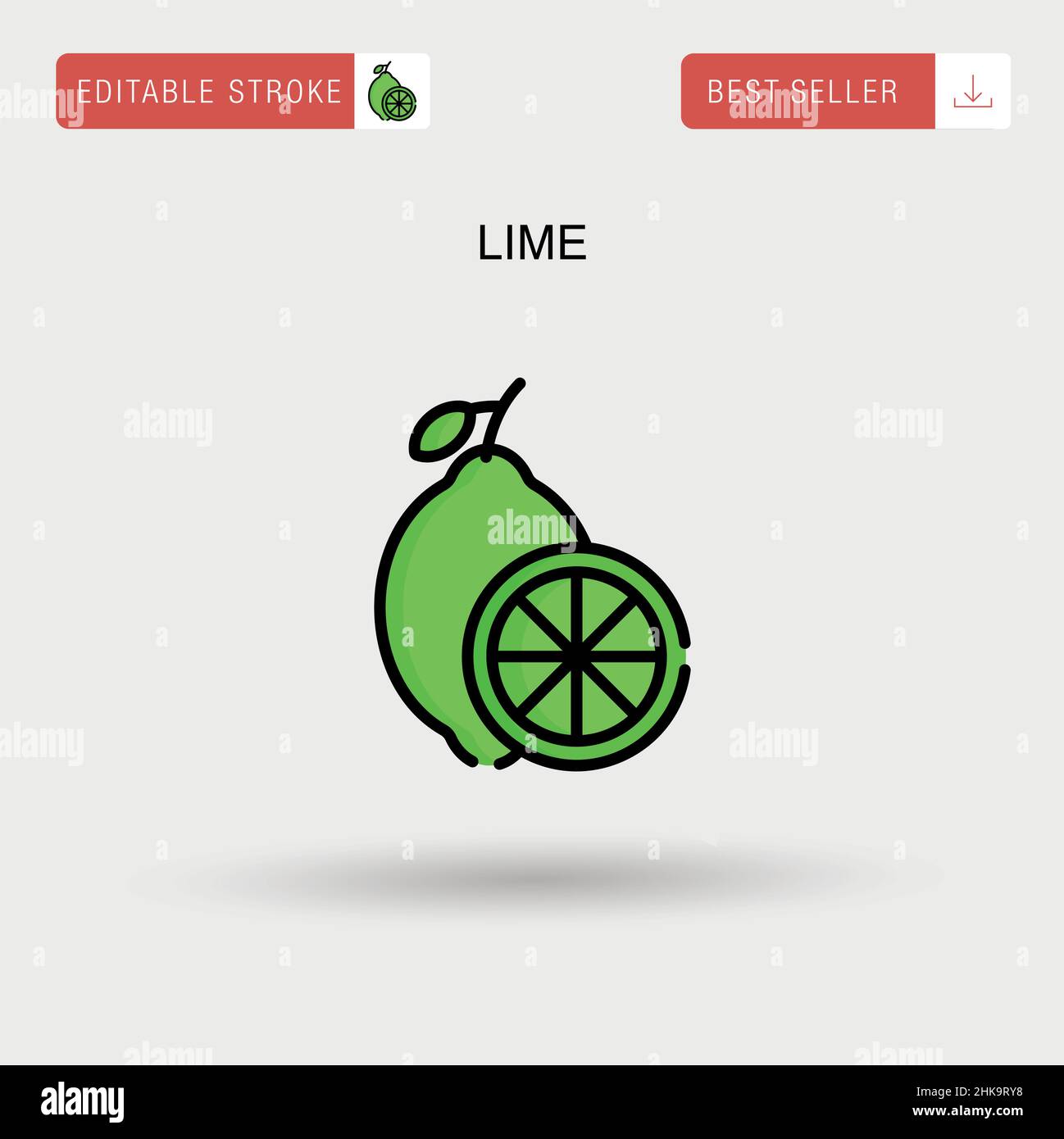 Lime Simple vector icon Stock Vector Image & Art - Alamy