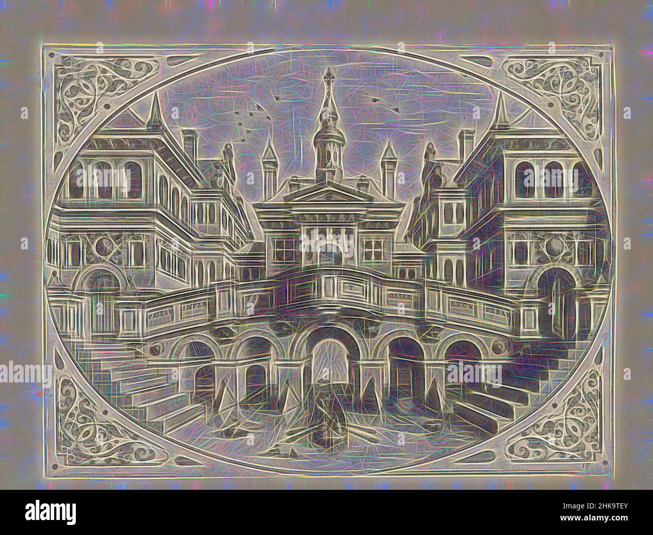 Inspired by View of a canal with bridge, Variae Architecturae Formae ...