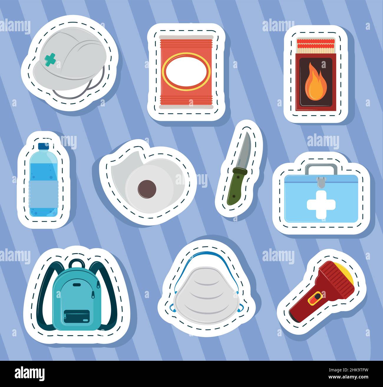 disaster preparedness stickers Stock Vector Image & Art - Alamy