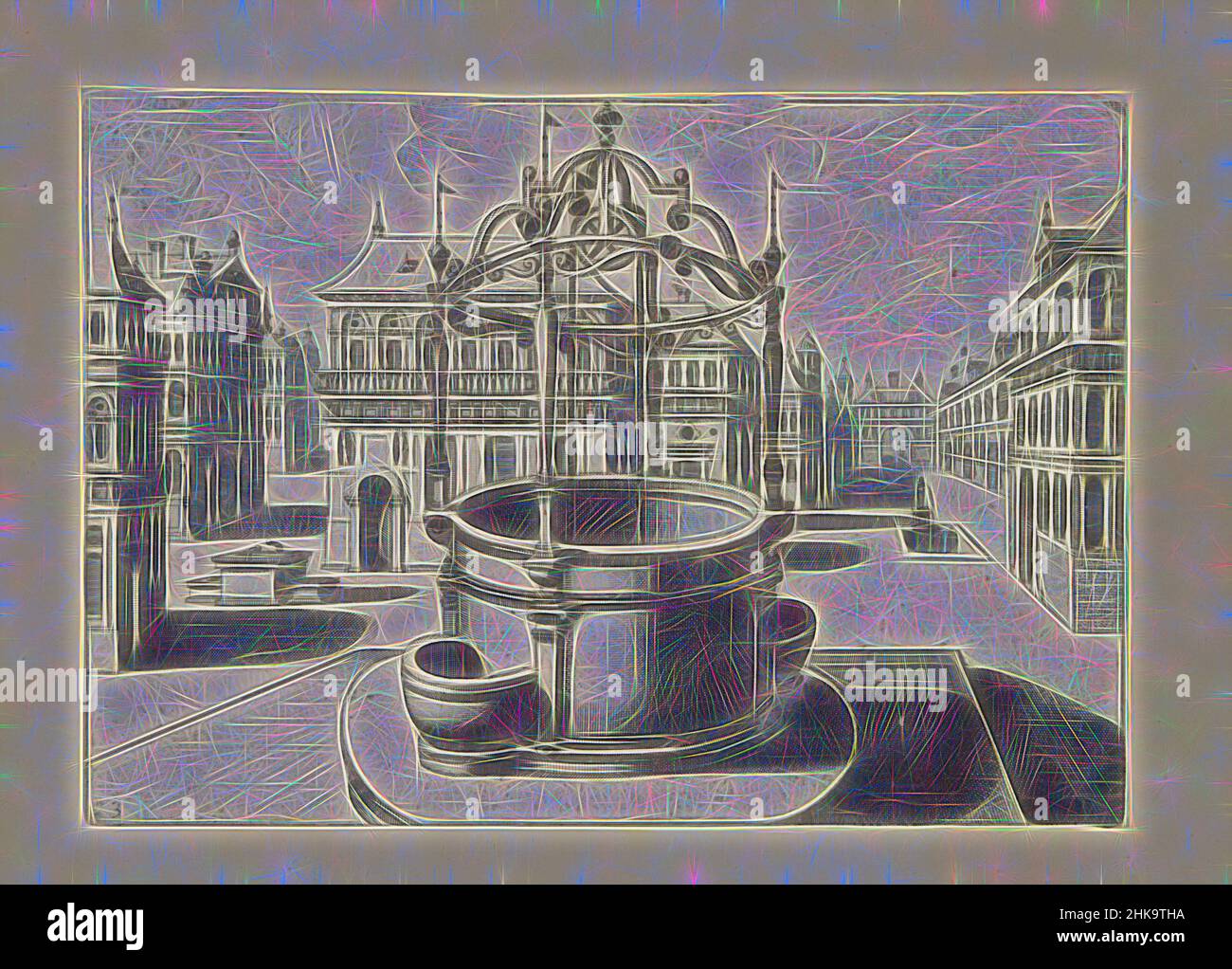 Inspired by Round well with metal canopy in a town square, Water wells ...