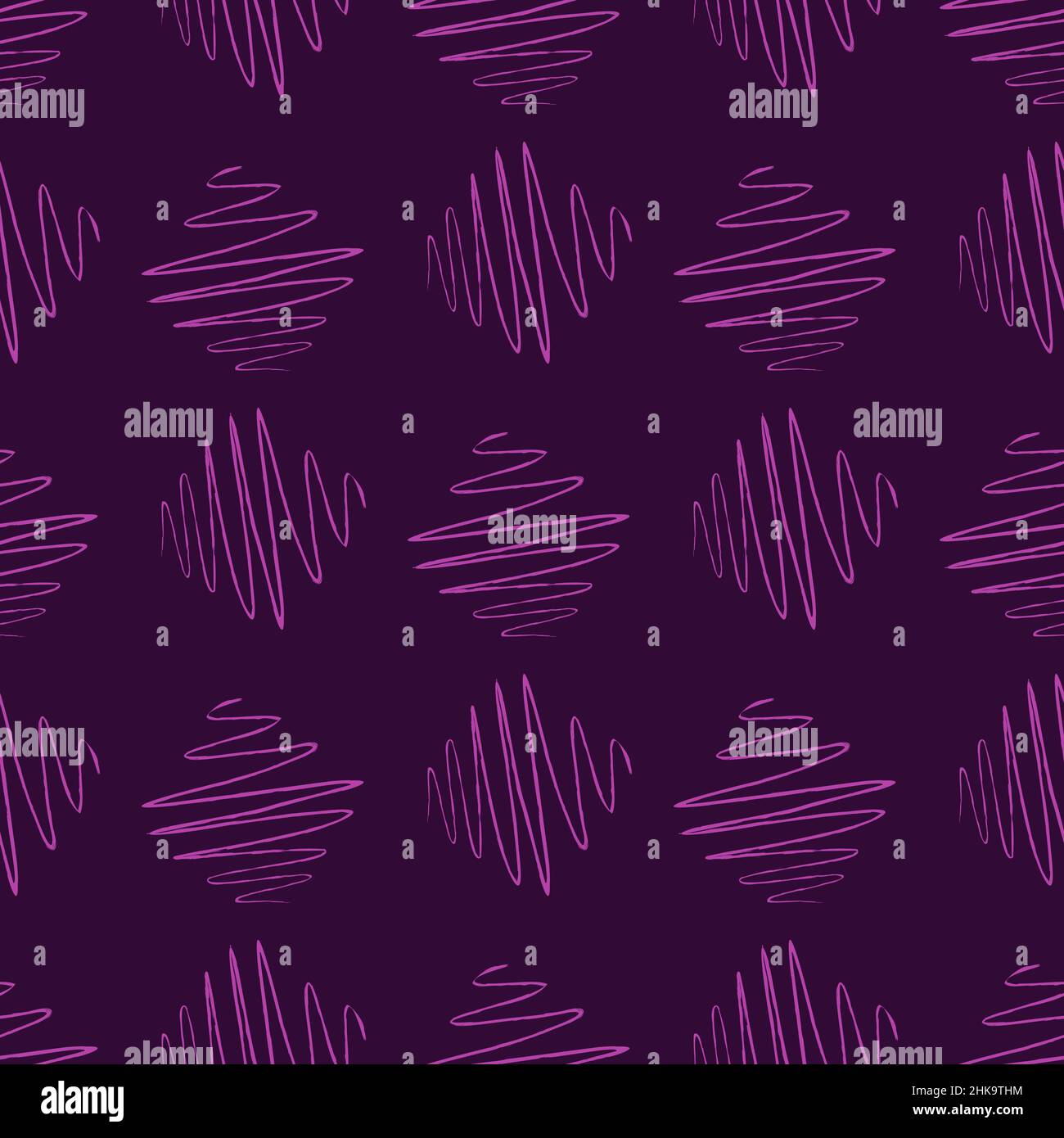 Soundwave seamless pattern. Curve waves background. Repeated texture in ...