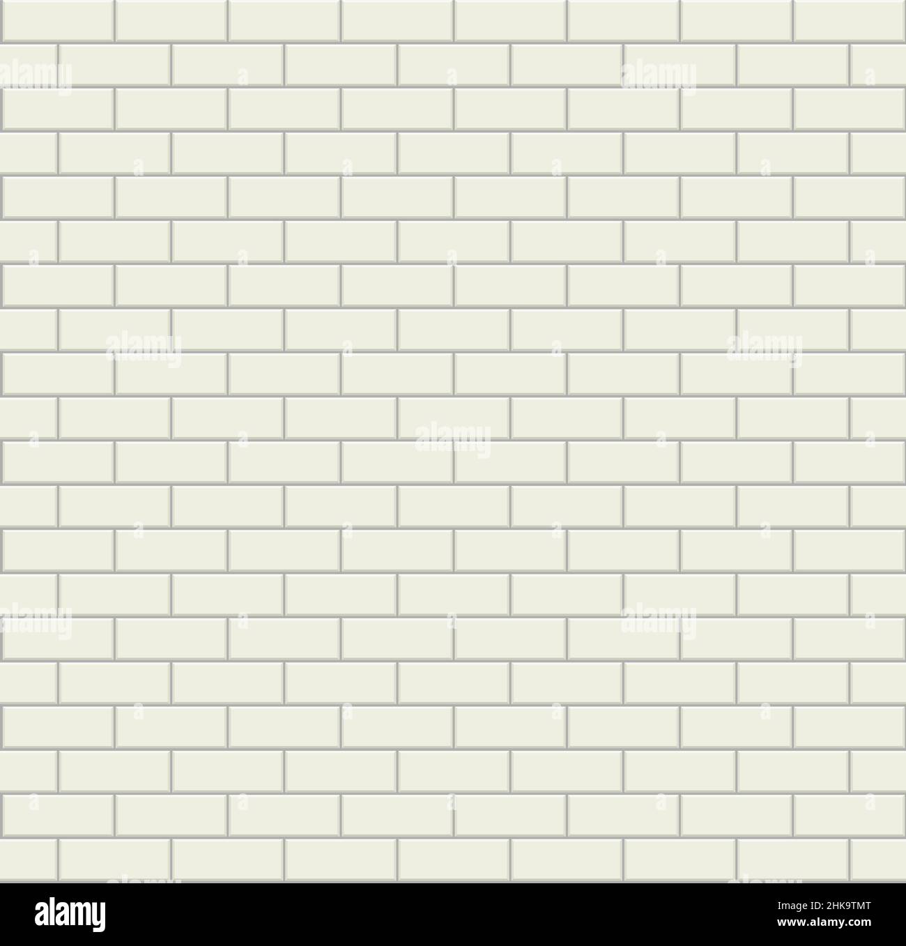 Subway tile pattern. Metro white ceramic bricks background. Vector ...