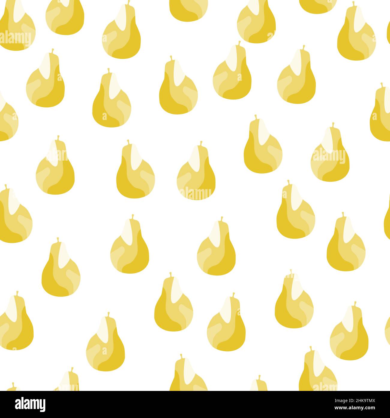 Creative pears seamless pattern. Abstract summer fruit background ...