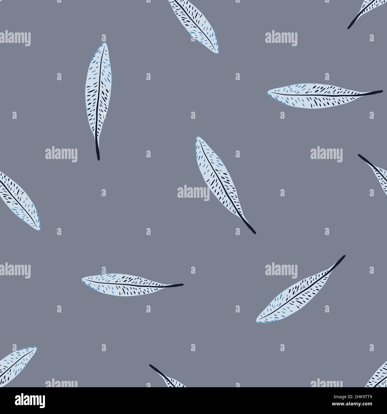 Feathers seamless pattern. Background feather of bird. Repeated texture ...