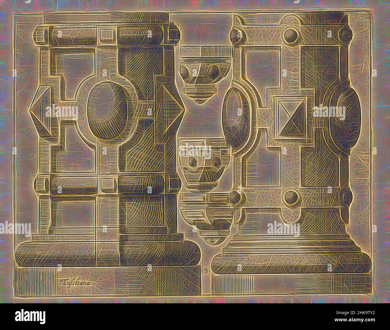 Inspired by Two 'columnae caelatae', in the Tuscan Order, Architectura ...