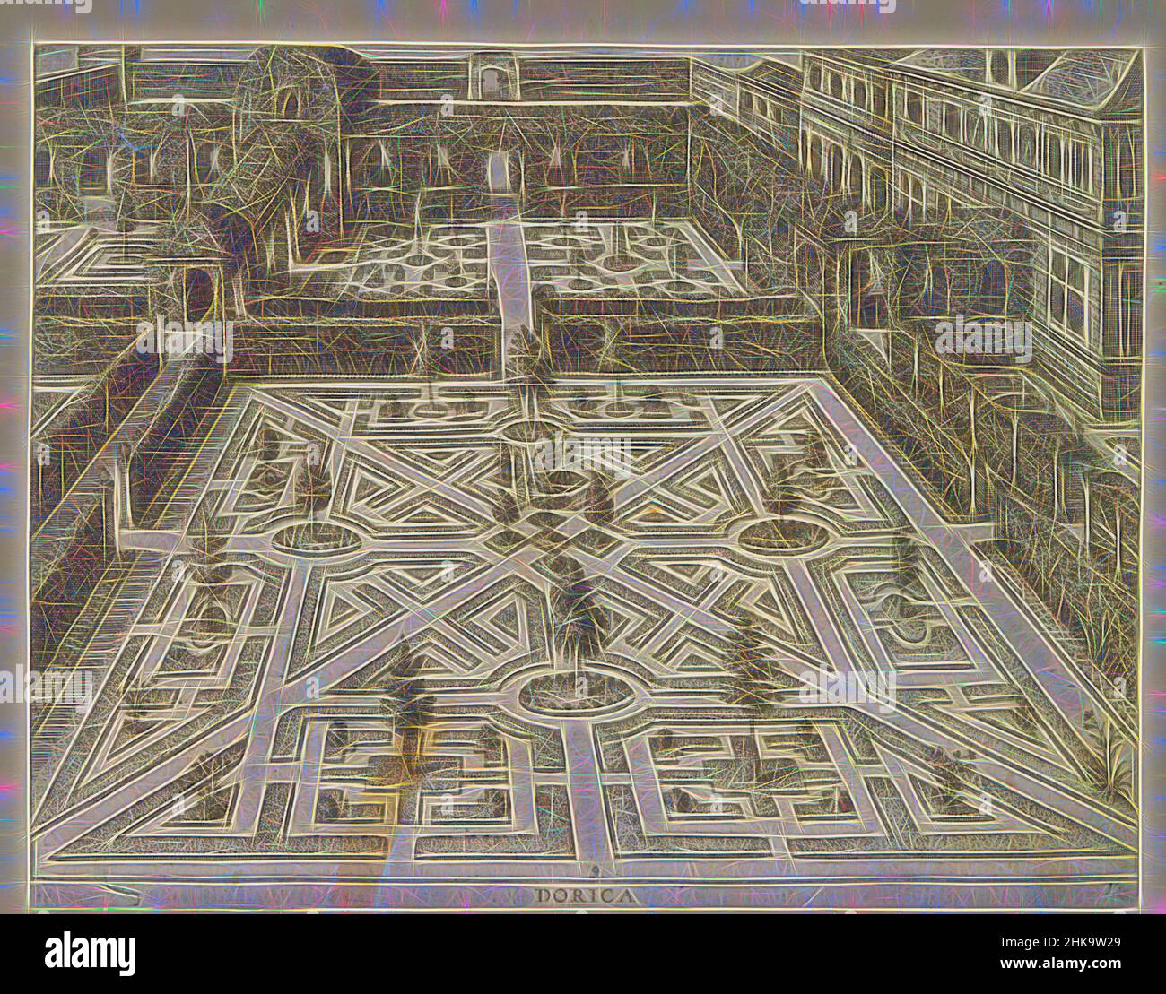Inspired by Garden with a parterre and diagonal paths, Dorica, Hortorum ...